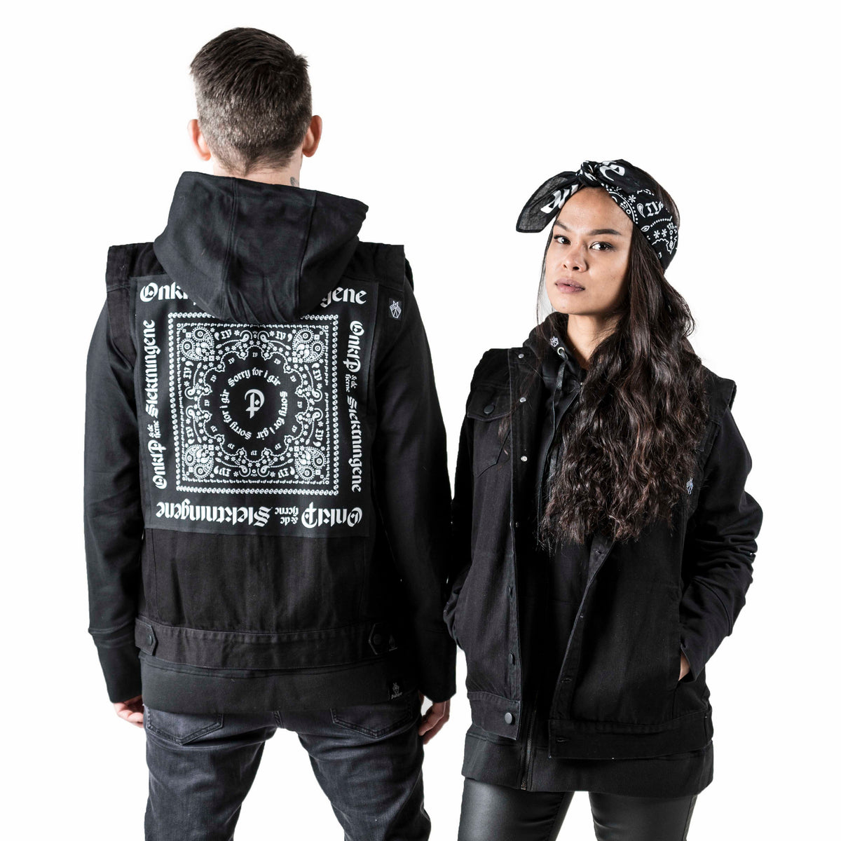 DENIMJAKKE/VEST / SLEKTA MERCH / ONKLP & DE FJERNE SLEKTNINGENE ...